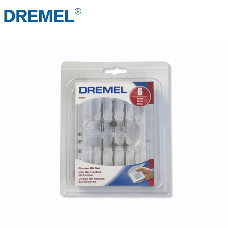 DREMEL-692-6pcs-Router-Bits-Set-Trimming-Straight-Milling-Cutter-Wood ...