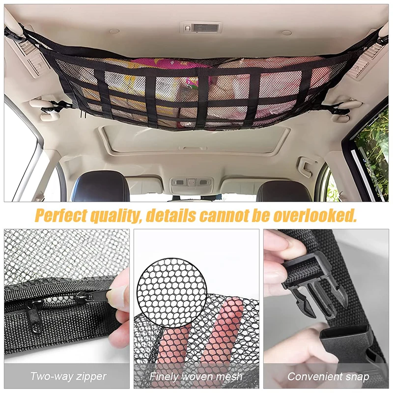 Car-Roof-Bag-Interior-Cargo-Net-Breathable-Mesh-Bag-Auto-Stowing ...