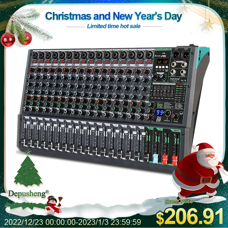 Consola de mezcla Depusheng PA16, mezclador de Audio profesional para ...