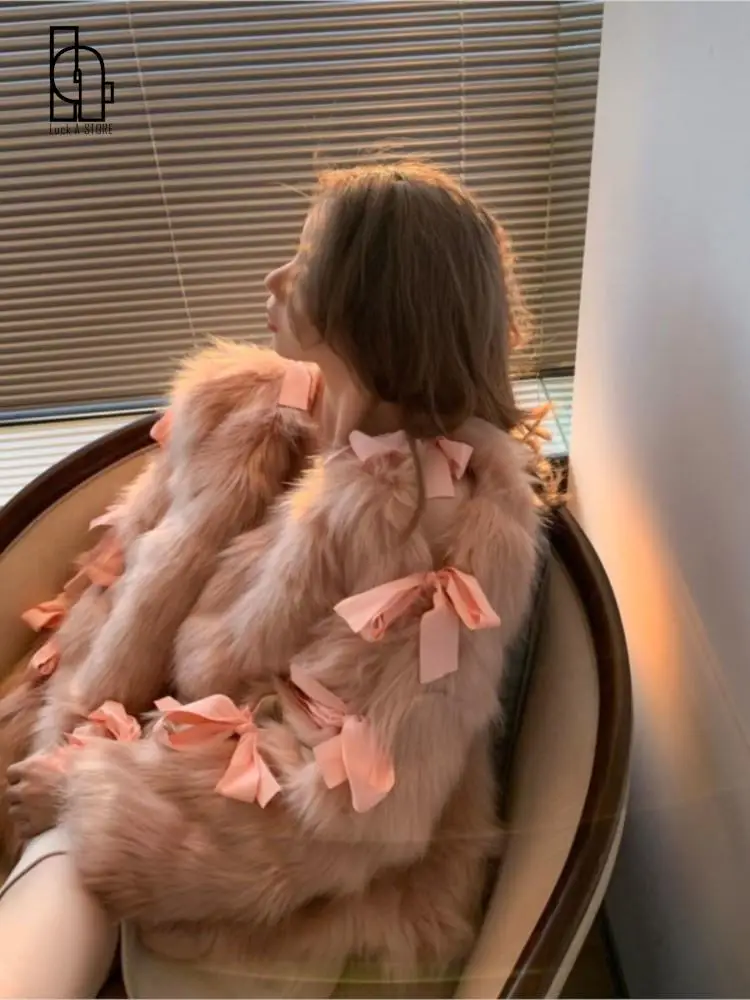 เสื้อขนสัตว์ Faux ผู้หญิง2022ใหม่ฤดูใบไม้ร่วงฤดูหนาวเลียนแบบ Fox Fur ...