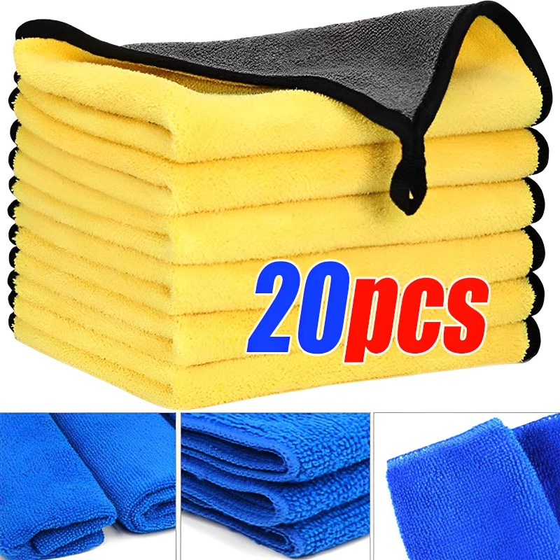 Microfiber-Car-Wash-Towel-Auto-Detailing-Polishing-Cloth-Fast-Drying ...