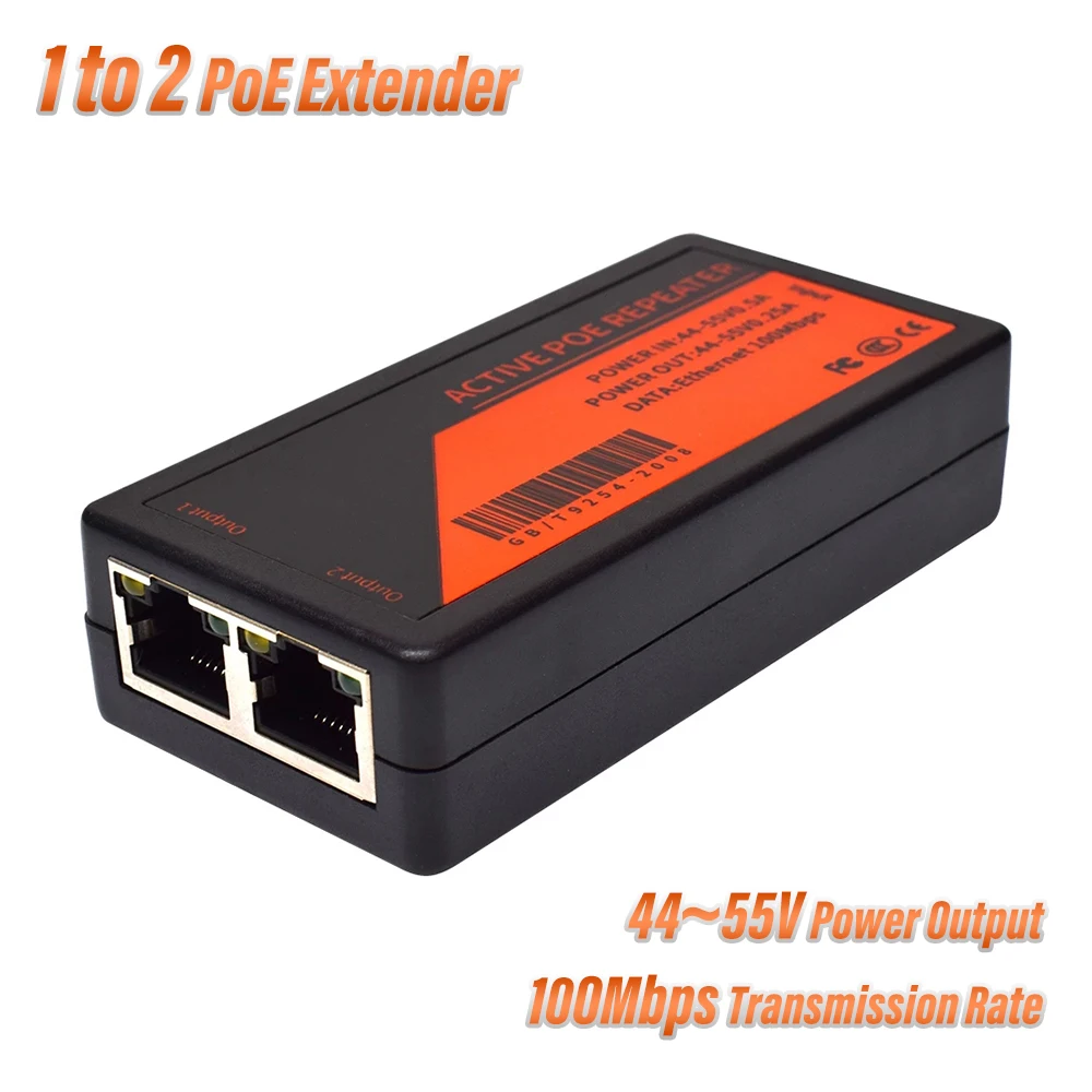 Poe-Extender-para-C-mera-IP-2-Portas-100Mbps-Extender-Extender-Extender ...