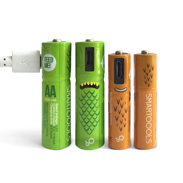 Unique-Design-4Pack-Micro-USB-Port-AAA-Battery-1-2V-1-5V-1000mAh-AA-Ni ...