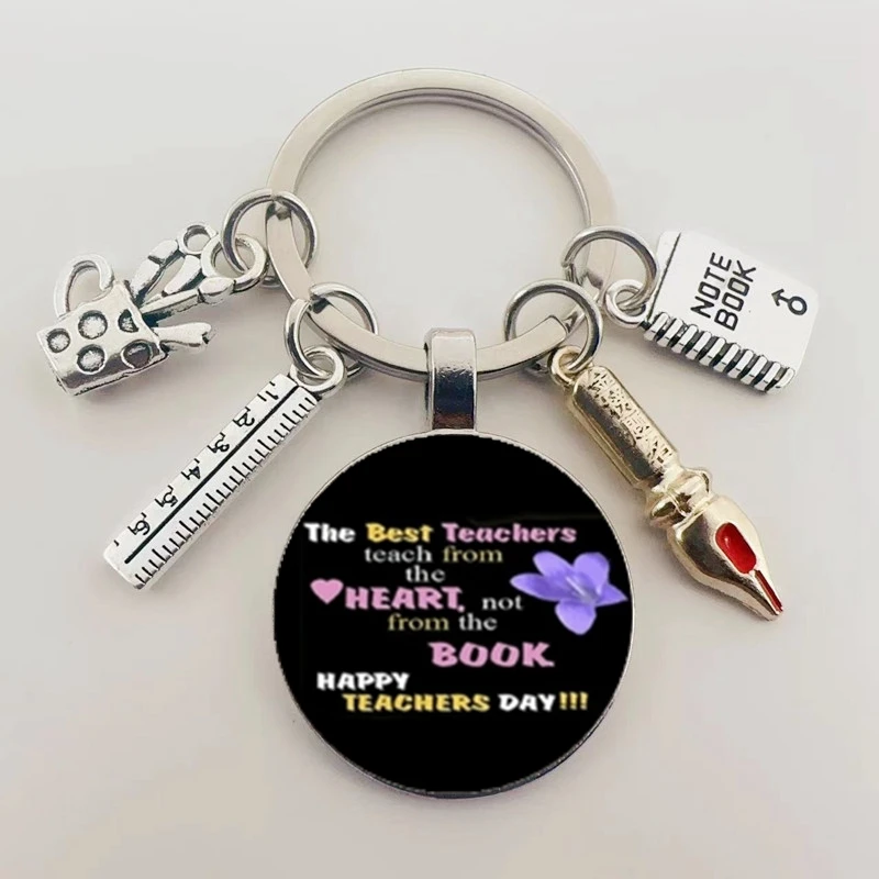 Teacher-Keychain-Thank-You-Teacher-Text-Keychain-Glass-Crystal-Ruler ...