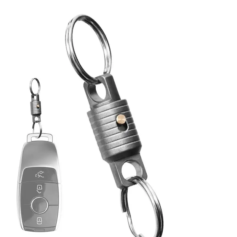 Titanium-Quick-Release-Keychain-Heavy-Duty-Key-Ring-Connector-Double ...