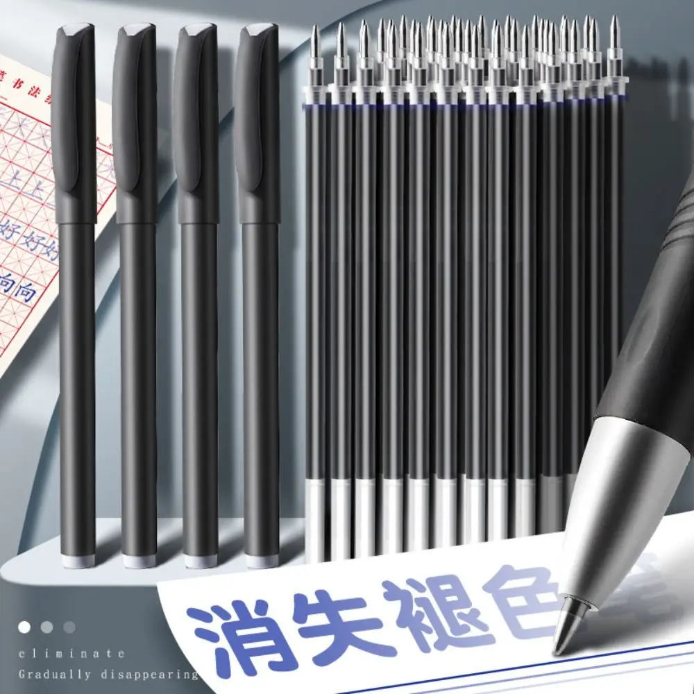 7pcs-set-Blue-Ink-Automatic-Fade-Pen-Kit-Handwriting-Refill-Calligraphy ...