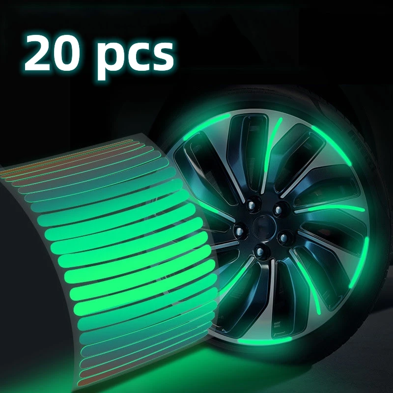 Car-Tire-Rim-Reflective-Sticker-Night-Safety-Warning-Strip-Motorcycle ...