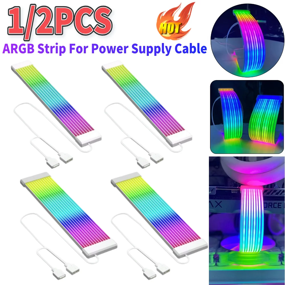 1/2pcs RGB LED Light Strip Motherboard Extension Cable ARGB Sync Board ...