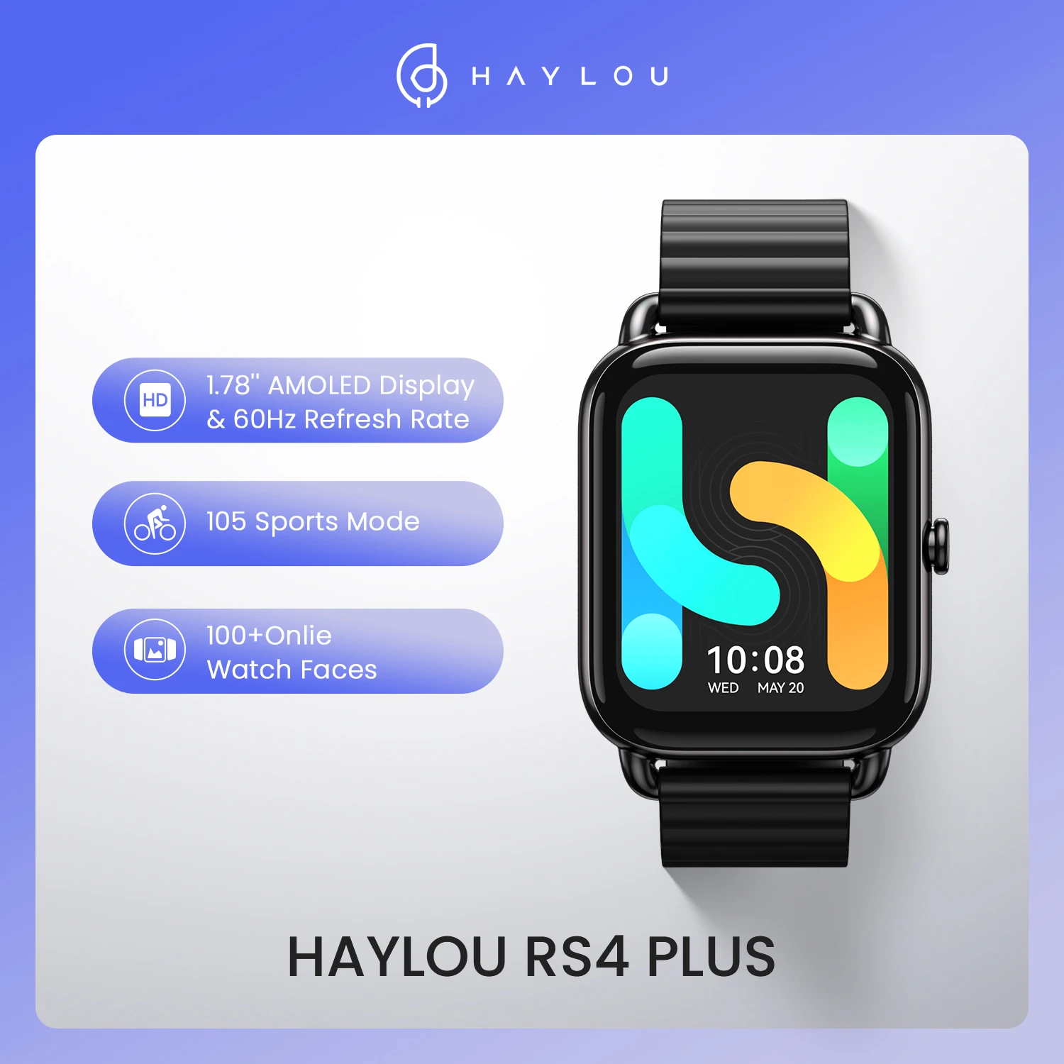 Smartwatch Xiaomi Haylou Rs4 Plus | Smart Watch Men Haylou Rt | Haylou ...