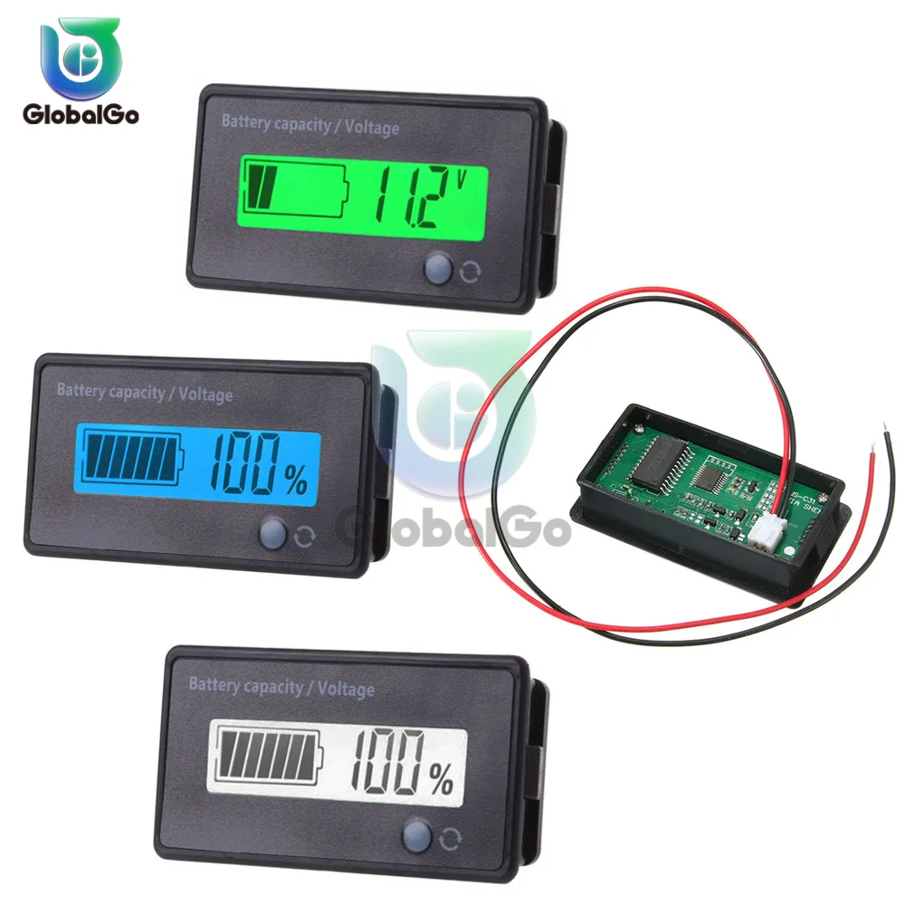7-100V-LCD-Battery-Lithium-Battery-Charge-Level-Capacity-Indicator ...