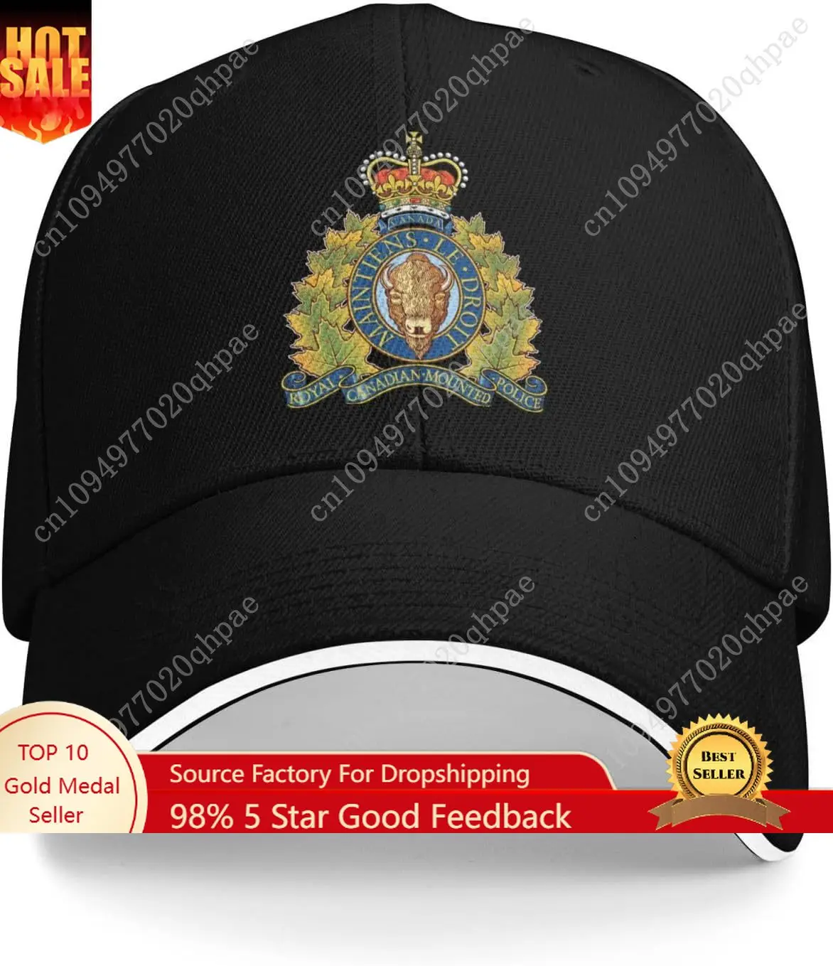 Royal Canadian Mounted Police Adjustable Hats Baseball Caps Trucker ...
