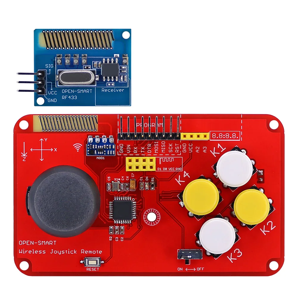 Ps2 Joystick Keypad Rf 433mhz Wireless Joystick Game Remote Controller ...