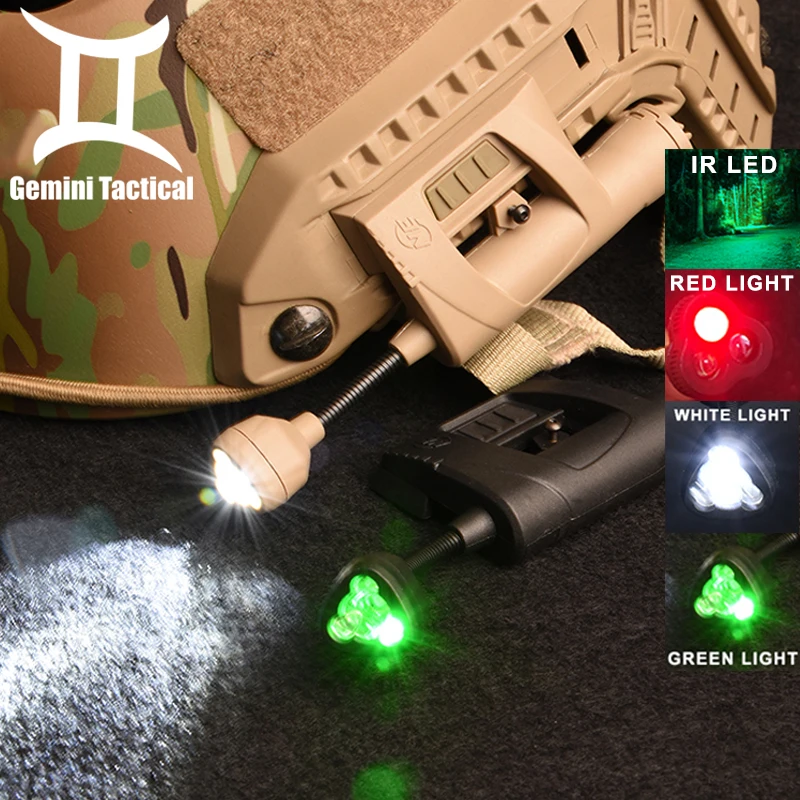 Tactical-Mpls-Fast-Helmets-Lamp-4-Modes-Red-Green-White-LED-IR-Signal ...