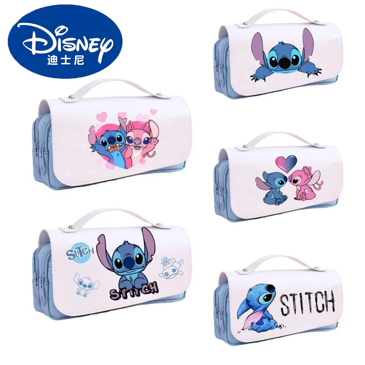 Disney-Lilo-Stitch-Pencil-Bag-Cartoon-Stitch-Stationery-Box-Kids-Pencil ...