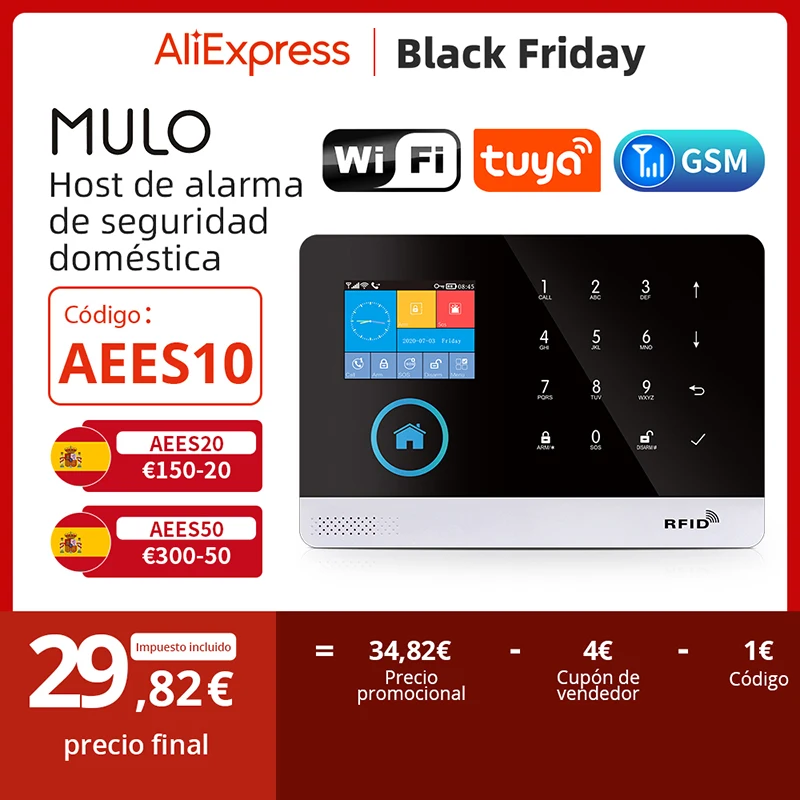 MULO-Tuya-Alarm-System-WiFi-GSM-Security-System-Burglar-Alarm-For-House ...
