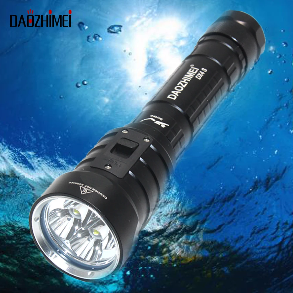 8000-Lumens-DX4S-LED-Diving-Flashlight-IPX8-Waterproof-Professional ...