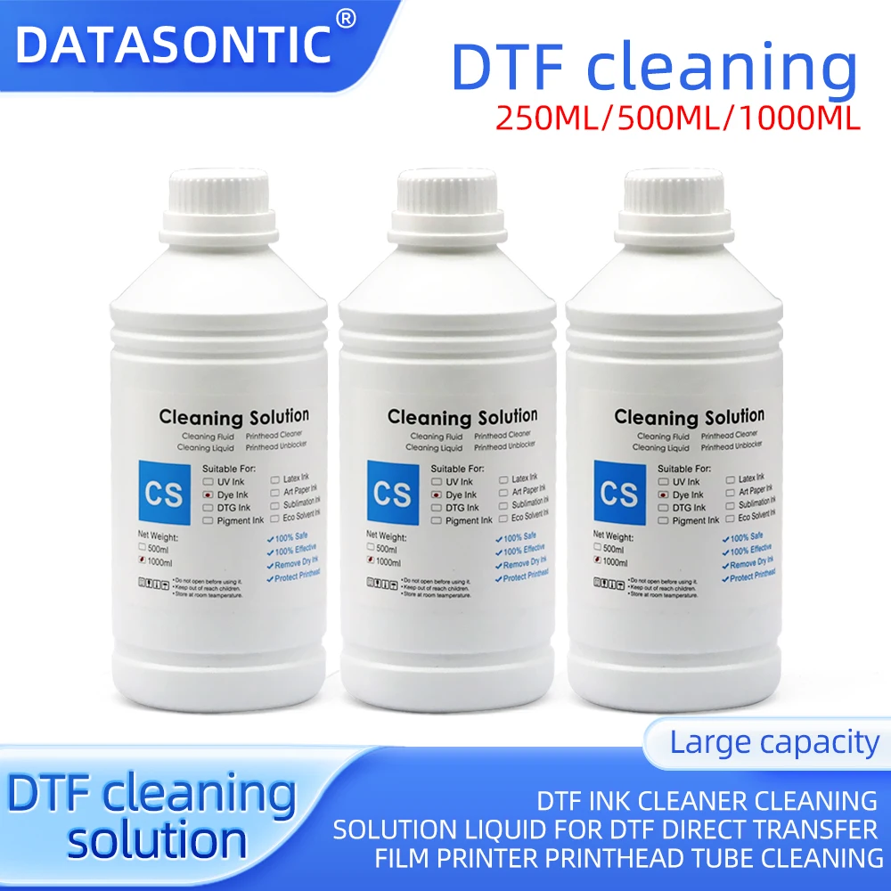 250ml 500ml 1000ML DTF Ink Cleaner Cleaning Solution Liquid For DTF ...
