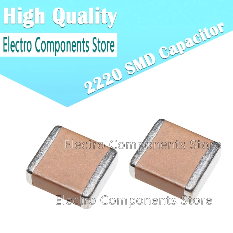 10PCS 2220 SMD Capacitor 150nF 0.15uF 154K 220nF 0.22uF 224K 330nF 0 ...