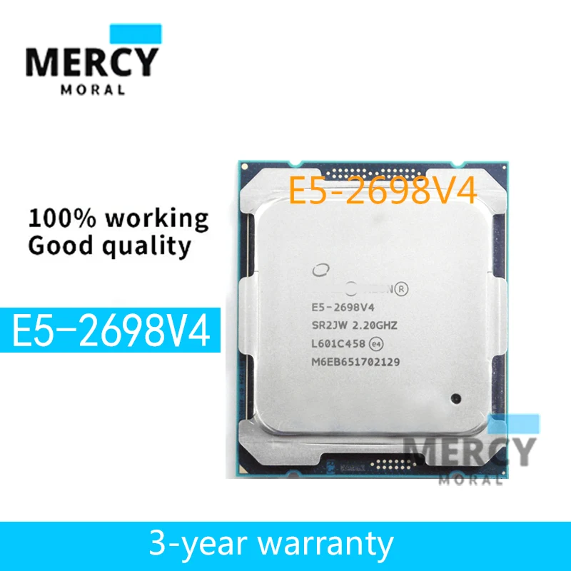 For Intel Xeon E5 2698V4 CPU Processor 2.20GHz 20 Core 50M FCLGA2011 3 ...