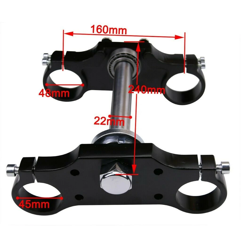 TDPRO Handlebar triple clamp Bar Riser 22mm 45/48 240L Front Fork 22mm ...