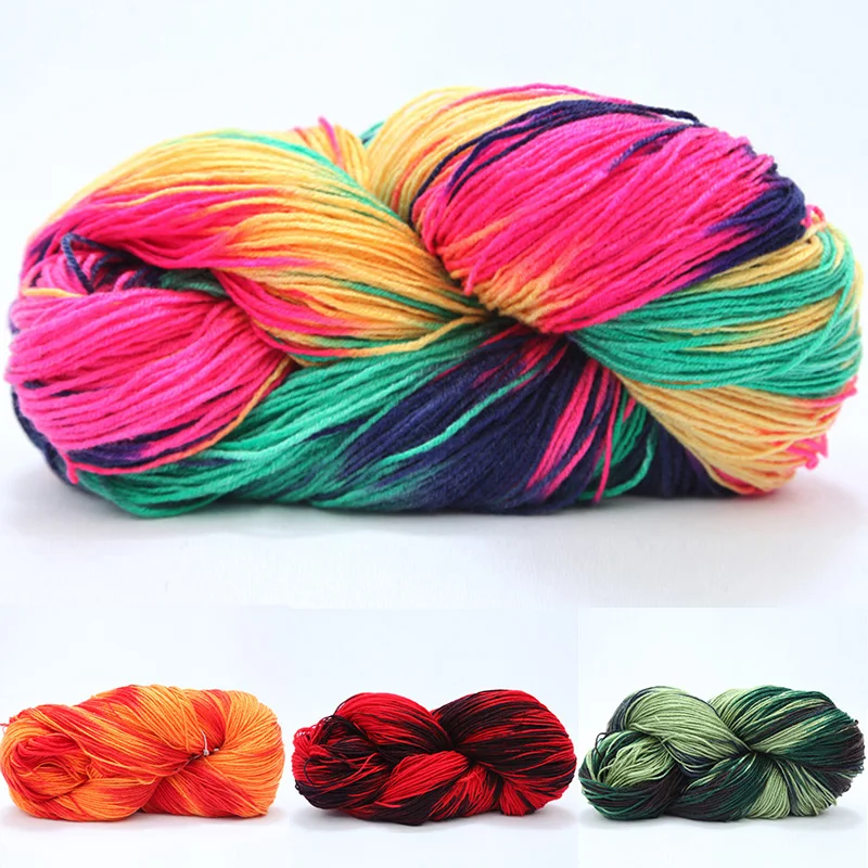Duan-Dyed-Acrylic-Wool-Yarn-Four-Strand-DIY-Woven-Knitting-Sweater-Sock ...