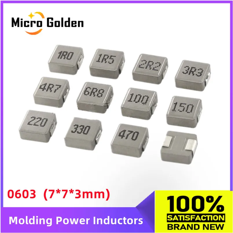 10pcs-0603-SMD-Molding-Power-Inductors-1R0-1R5-2R2-3R3-4R7-6R8-100-150 ...