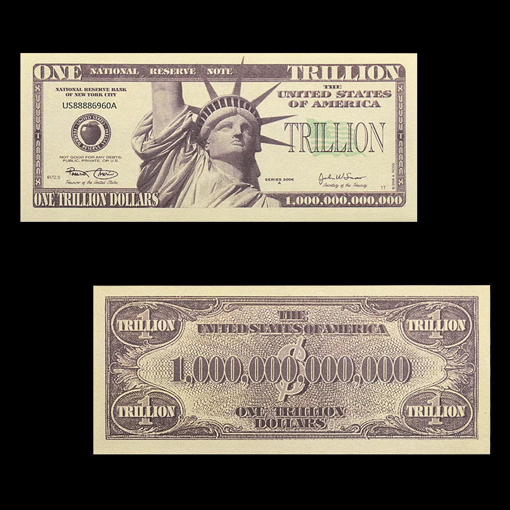 US-Statue-of-Liberty-Banknote-One-Trillion-Dollars-Paper-Money ...