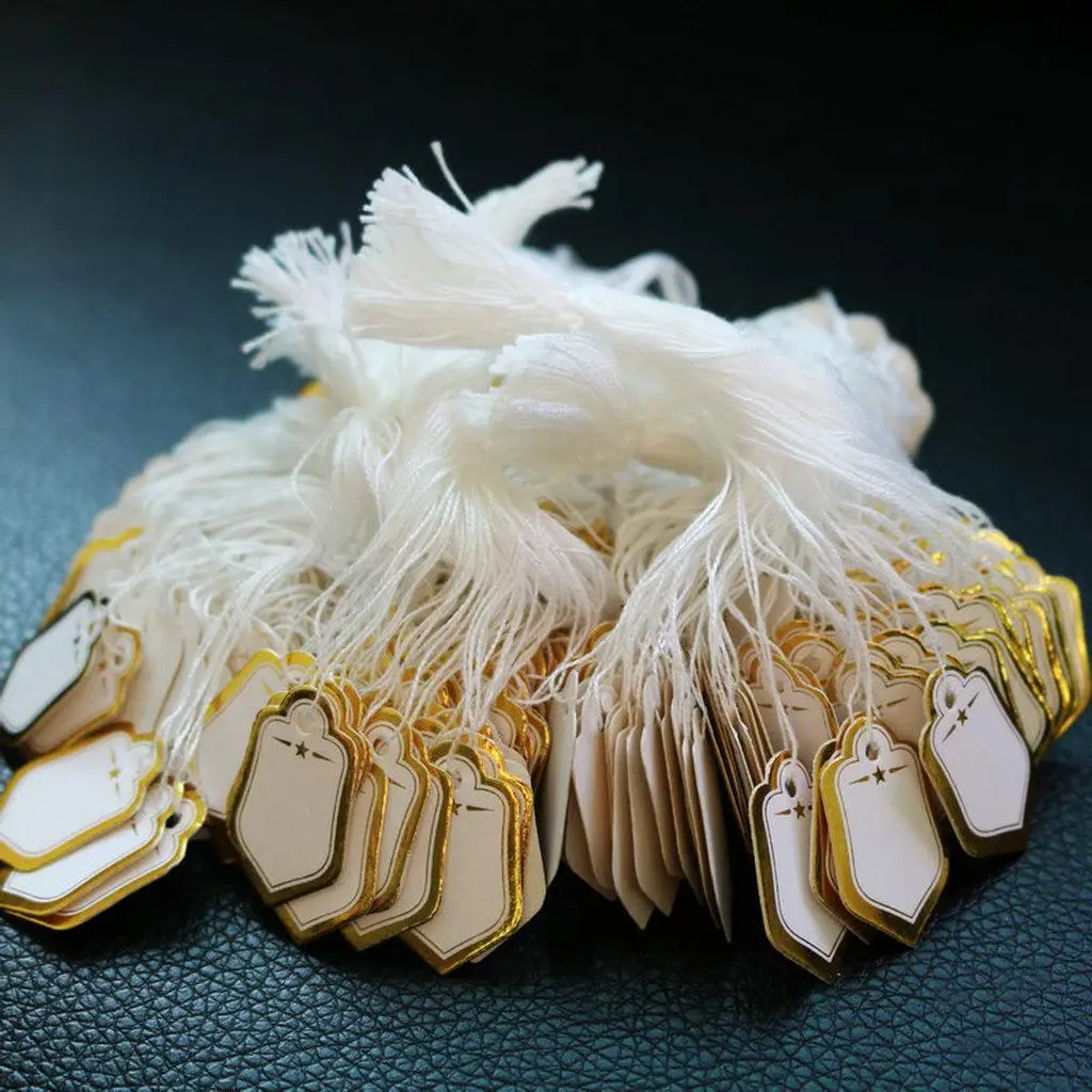 500 Pcs Small Jewelry Price Tags String Marking Tags Clothing - Jewelry ...