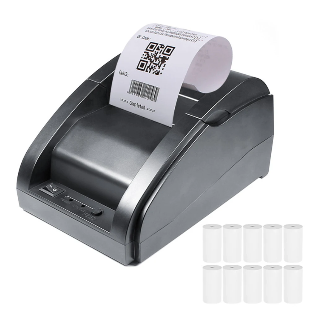 Portable Thermal Printers USB Wired Mini PC ESC POS Receipt Invoice Printer Ticket Bill 58mm ...