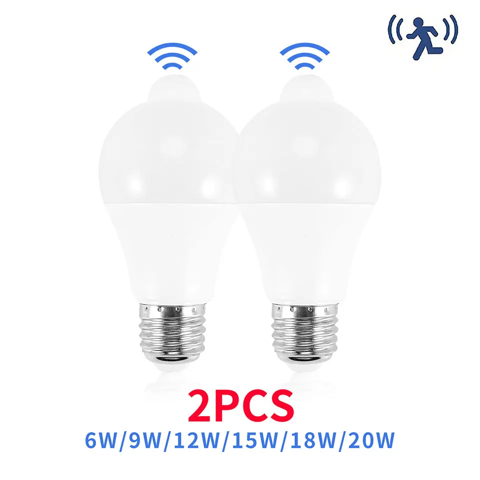 2pcs-E27-LED-PIR-Motion-Sensor-Bulb-AC220V-6W-9W-12W-15W-18W-20W-Auto ...