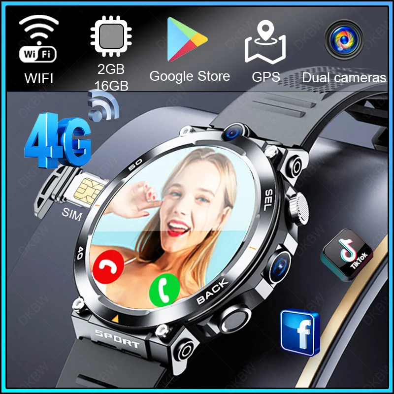 Reloj-inteligente-4G-para-hombre-y-mujer-dispositivo-con-GPS-NFC-Wifi-c ...