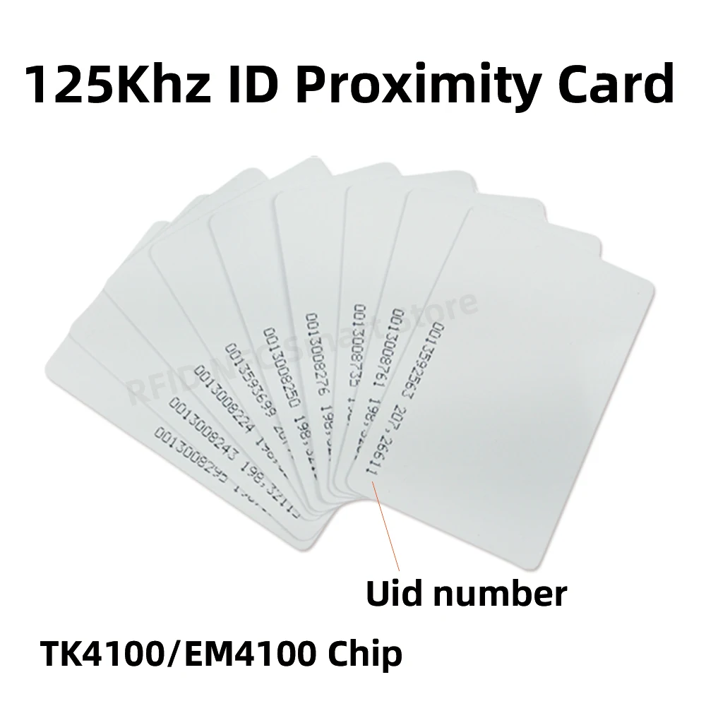50-100pcs-Lot-RFID-125Khz-ID-TK4100-Proximity-Card-0-8mm-Smart-Access ...