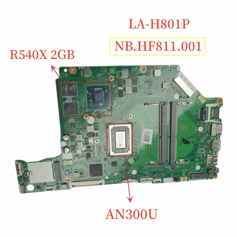 LA-H801P-For-Acer-Aspire-A315-42G-Motherboard-NBHF811001-With-AN300U ...