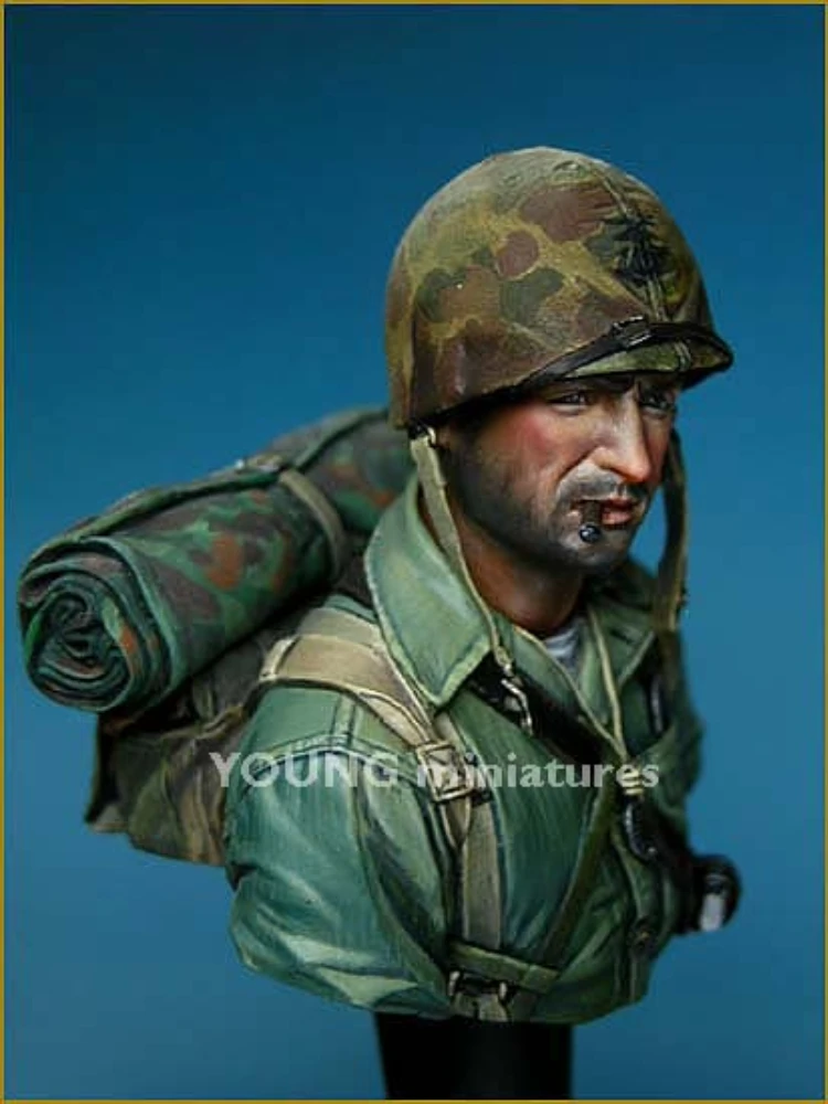 1-10-Resin-Bust-Model-Kit-2-US-Military-Figure-Static-GK-Statue ...