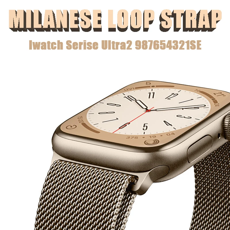 Milanese-Loop-Strap-For-Apple-Watch-Band-45mm-49mm-44mm-41mm-40mm-42mm ...