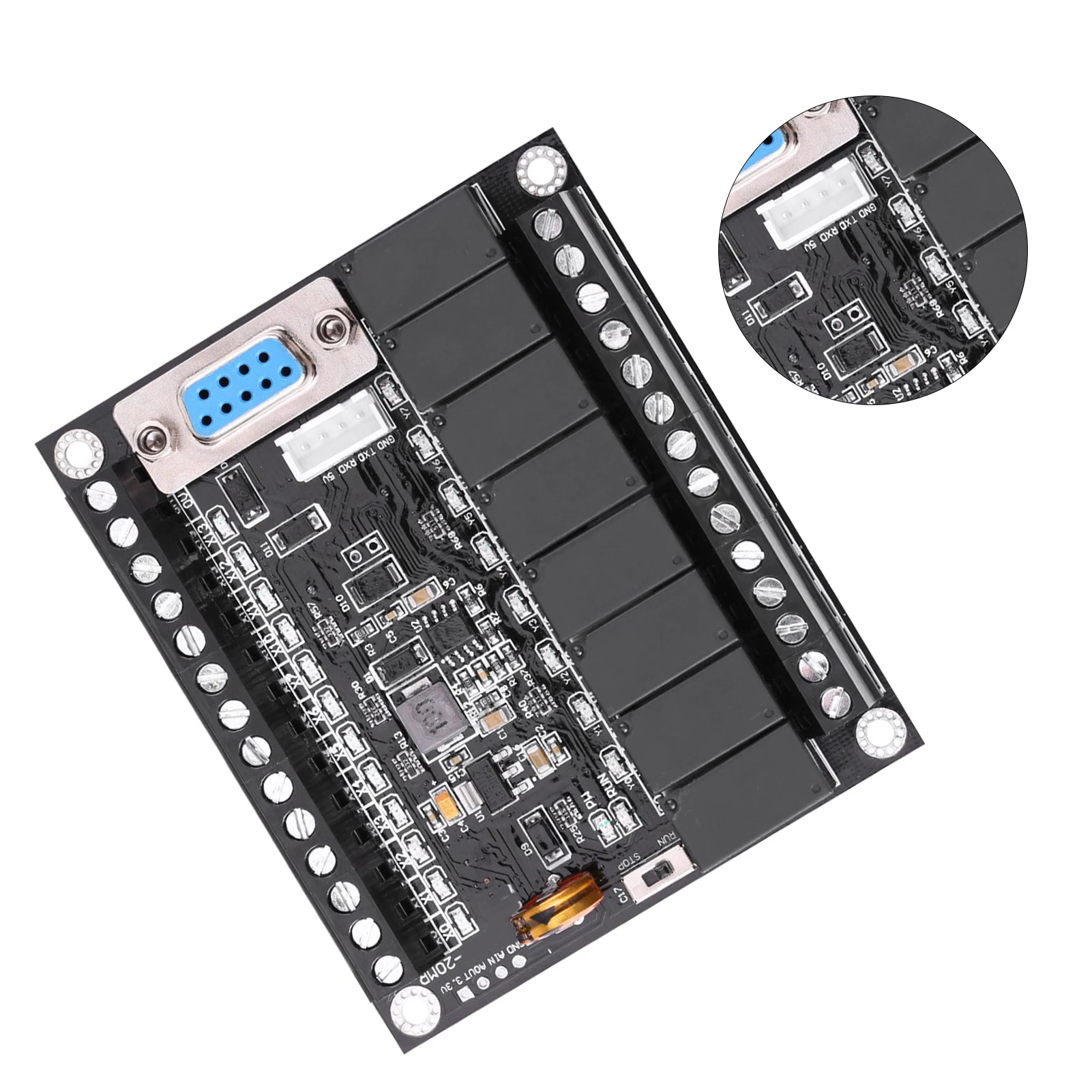 DC-24V-PLC-Regulator-FX1N-20MR-Industrial-Control-Board-Programmable ...