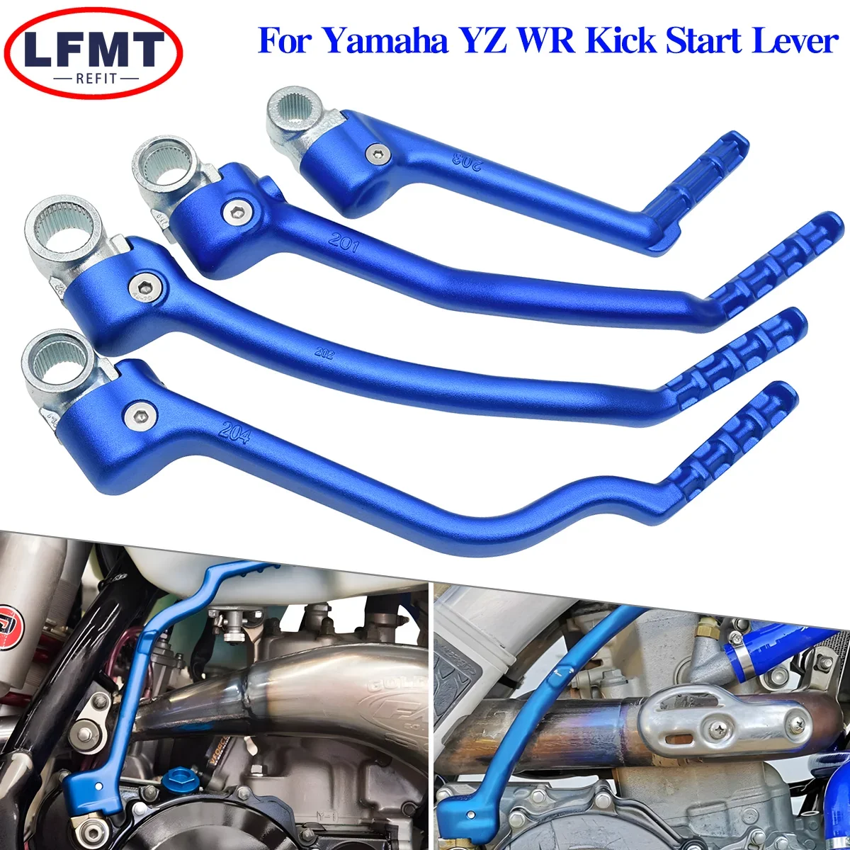 Motorcycle Forged Kick Start Lever Pedal Levers For Yamaha YZ WR 125 ...