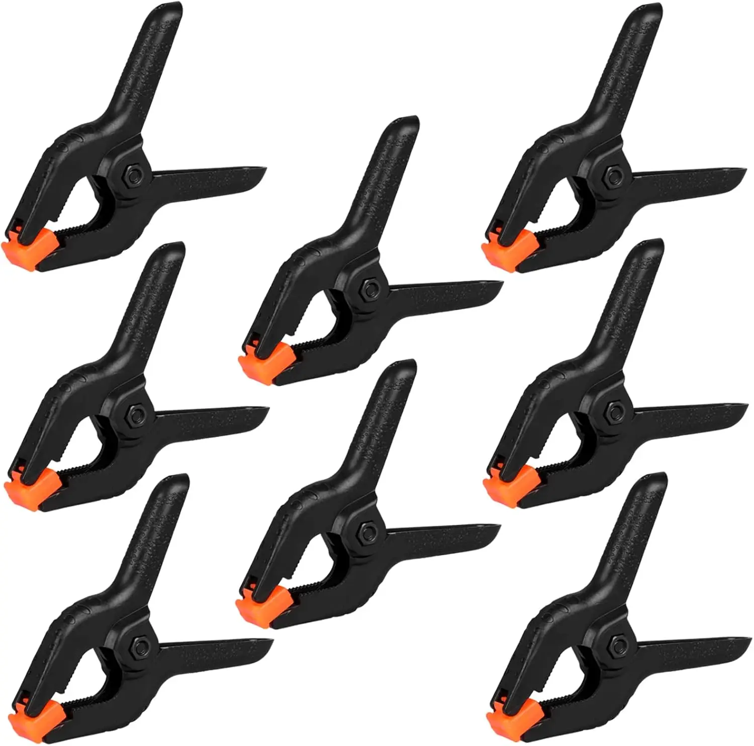 2pcs Adjustable Nylon Plastic Woodworking Clamps Heavy Duty Small Clips ...