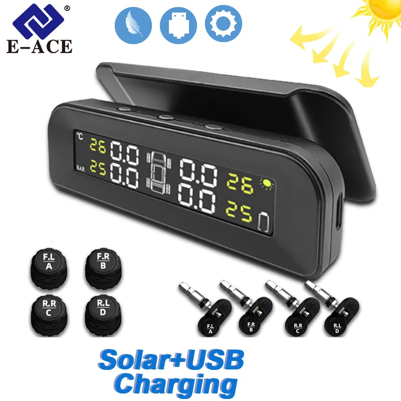 E-ACE-Solar-TPMS-Car-Colorful-Digital-Screen-Tire-Pressure-Monitoring-System-Auto-Security-Alarm ...