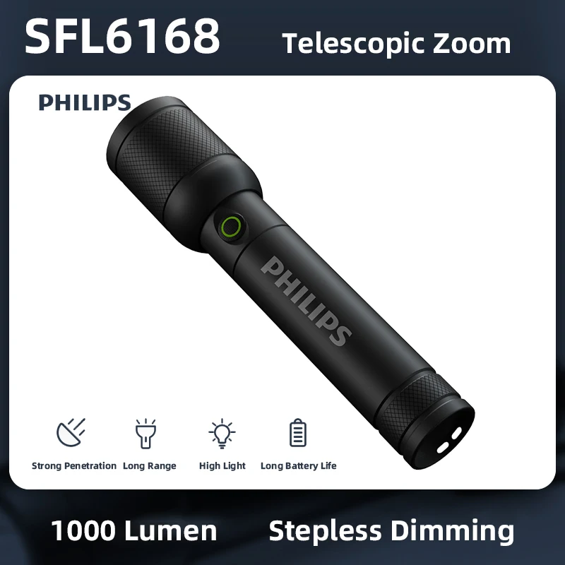 Philips-USB-C-Rechargeable-Camping-Lights-Portable-Flashlight-Optical ...