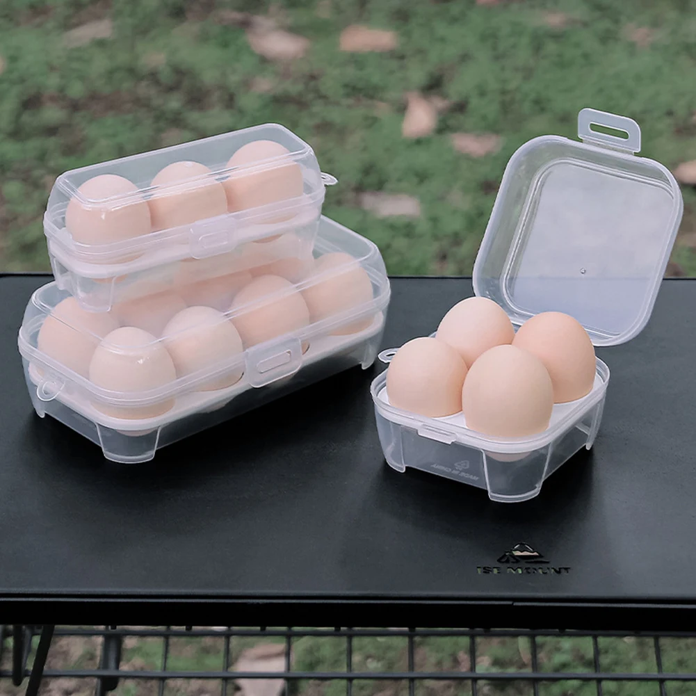 3-4-8-Grid-Egg-Holder-with-Lid-Eggs-Storage-Box-Stackable-Crisper-Egg ...