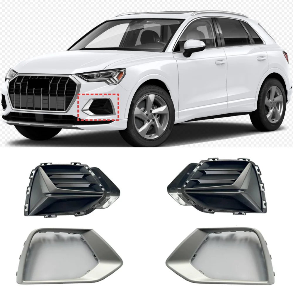 Front bumper grille fog lamp cover For Audi Q3 2019-2024 - AliExpress 34