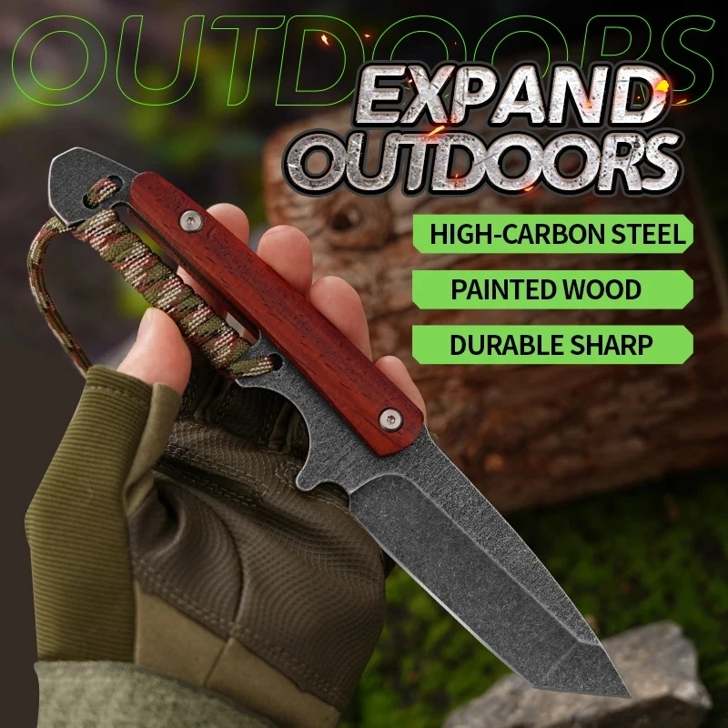 Outdoor-multi-function-straight-knife-portable-multi-purpose-knife-high ...