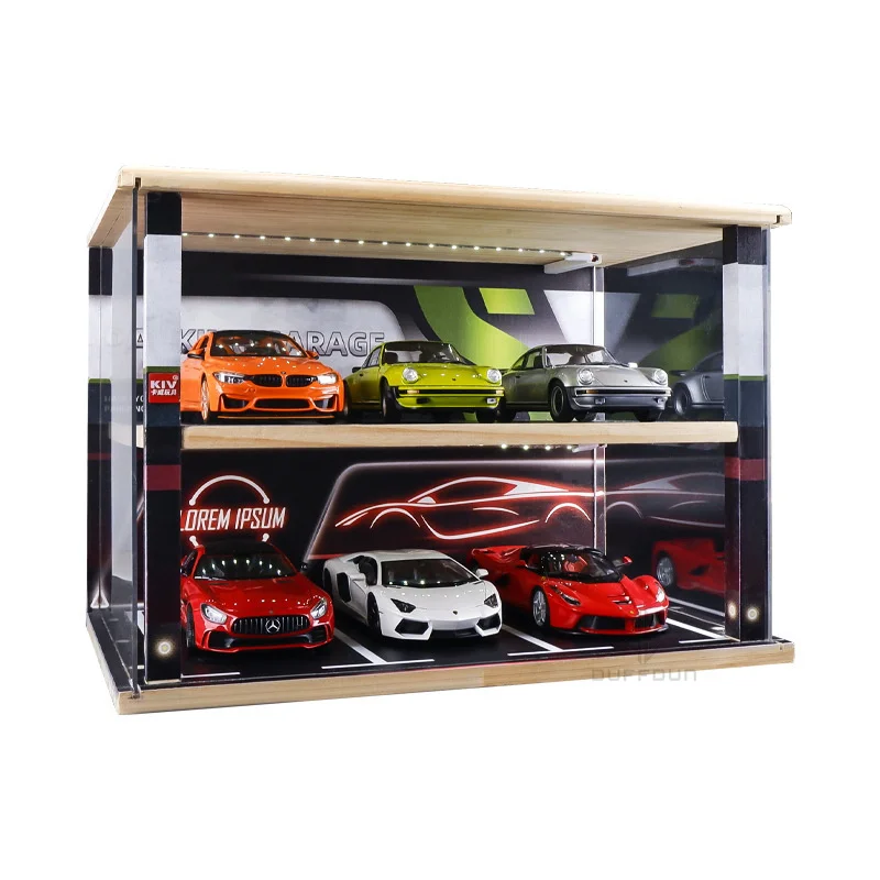 1-24-Parking-Lot-Car-Model-Storage-Box-Toy-Scene-Model-With-Acrylic ...