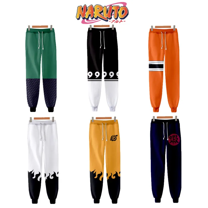 Jogging Pants Naruto Printed Man Casual Trousers Uzumaki Naruto Uchiha ...