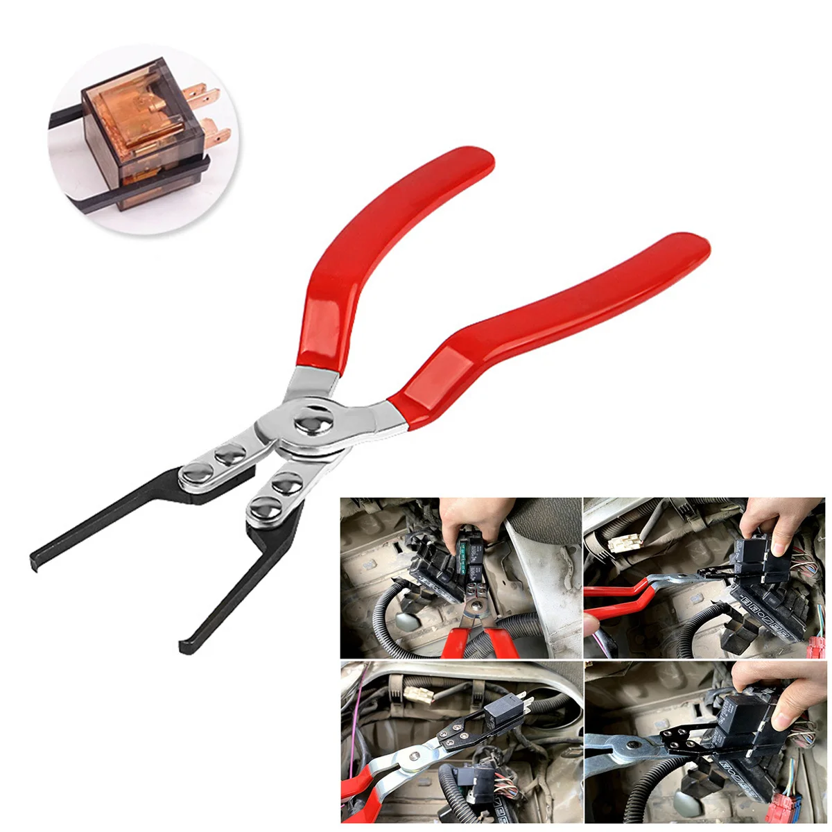 Universal Automotive Relay Disassembly Clamp Fuse Puller Car Remover ...