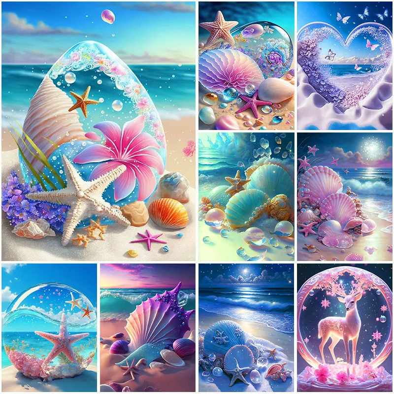 5D-DIY-Diamond-Painting-Fantasy-Sea-Creatures-Diamond-Embroidery-Cross ...