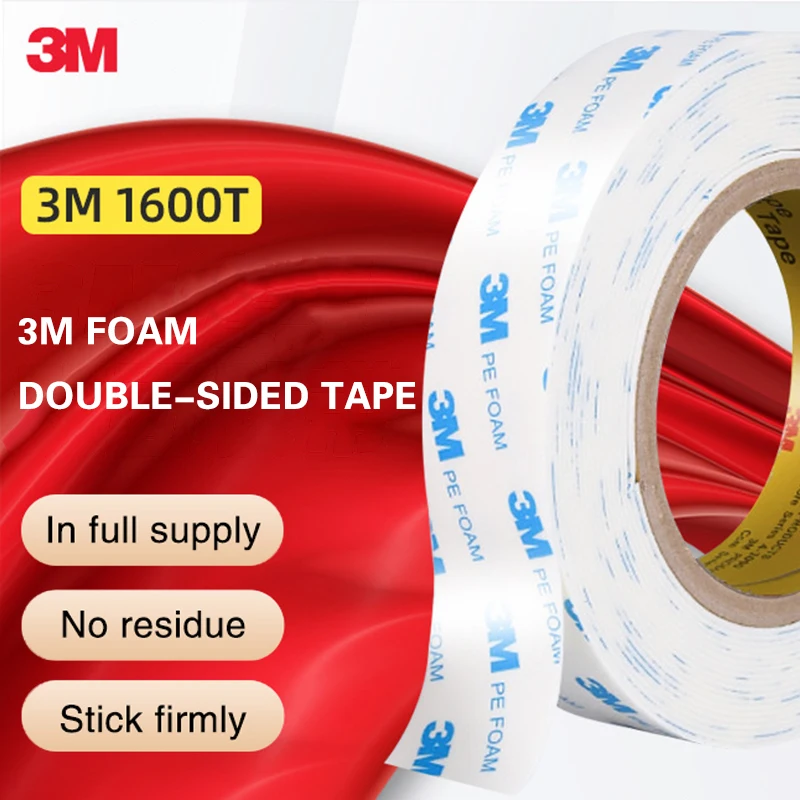 3m-Double-sided-Adhesive-Strong-non-trace-foam-tape-High-temperature-resistant-waterproof-White ...
