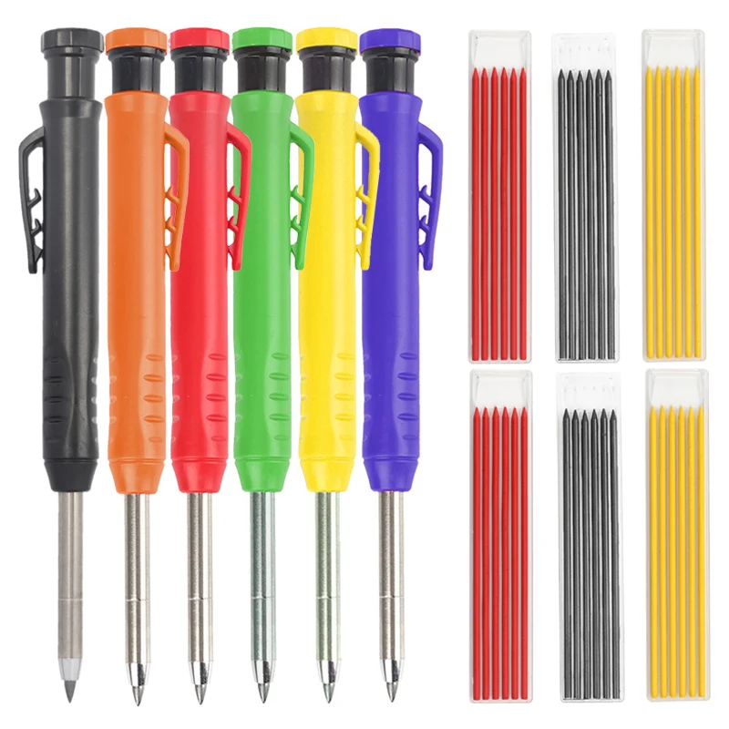 Solid-Carpenter-Pencil-Built-in-Sharpener-Marking-Tool-Construction ...