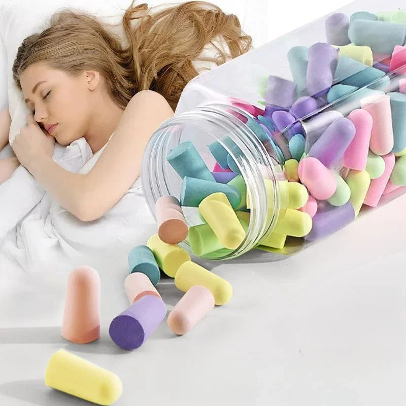 Comfortable Earplugs Anti-Noise Memory Cotton Ear Plugs Sleep Noise ...
